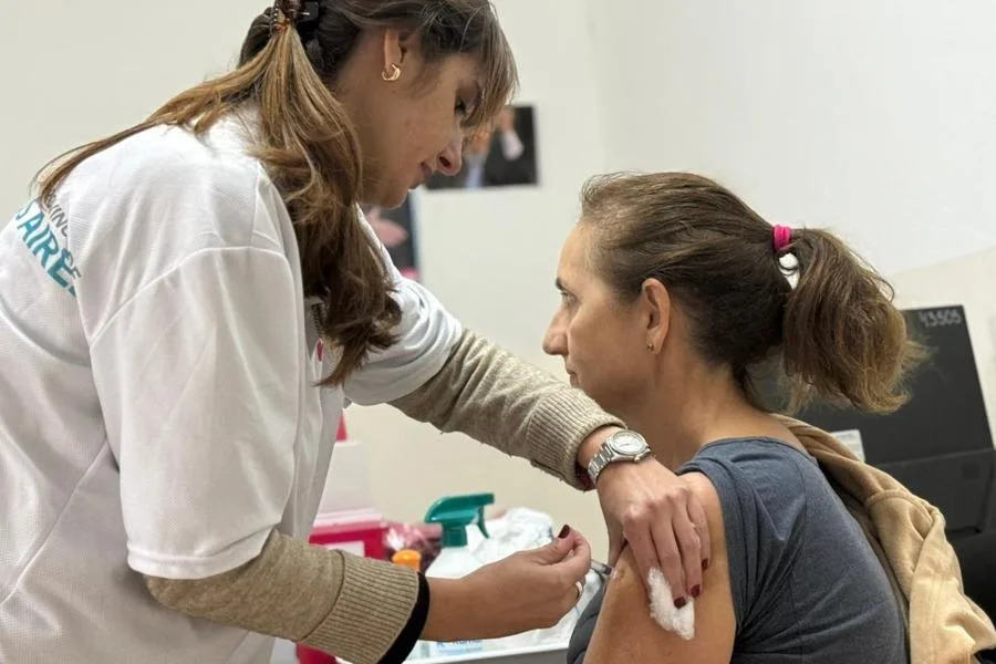 El IPS se sumó al operativo de vacunación antigripal en Junín